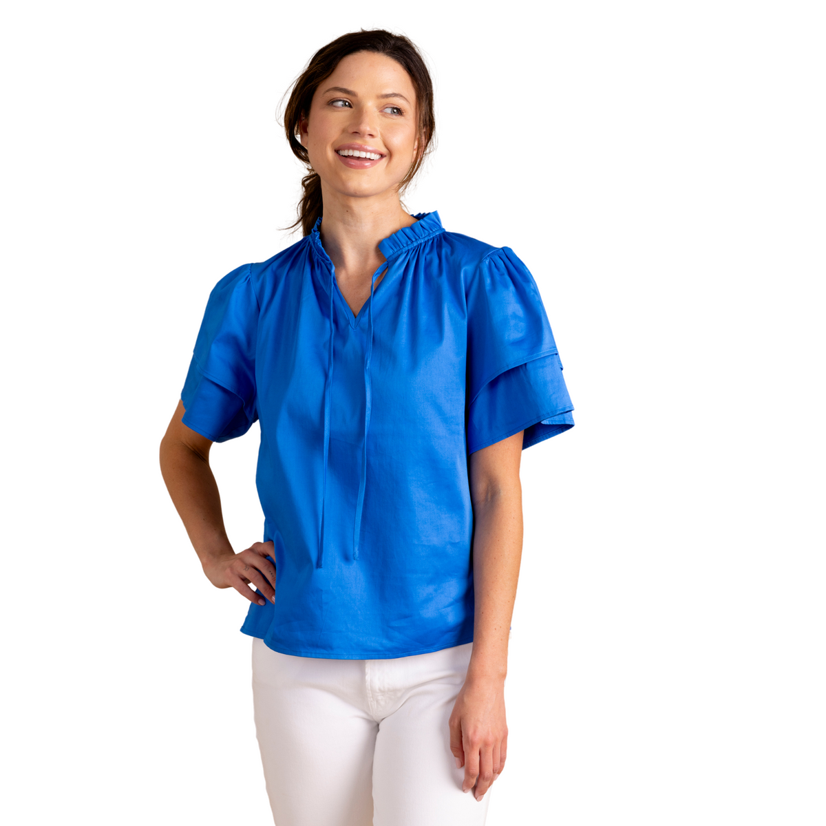 Sally Top in Indigo – Fairley Fancy